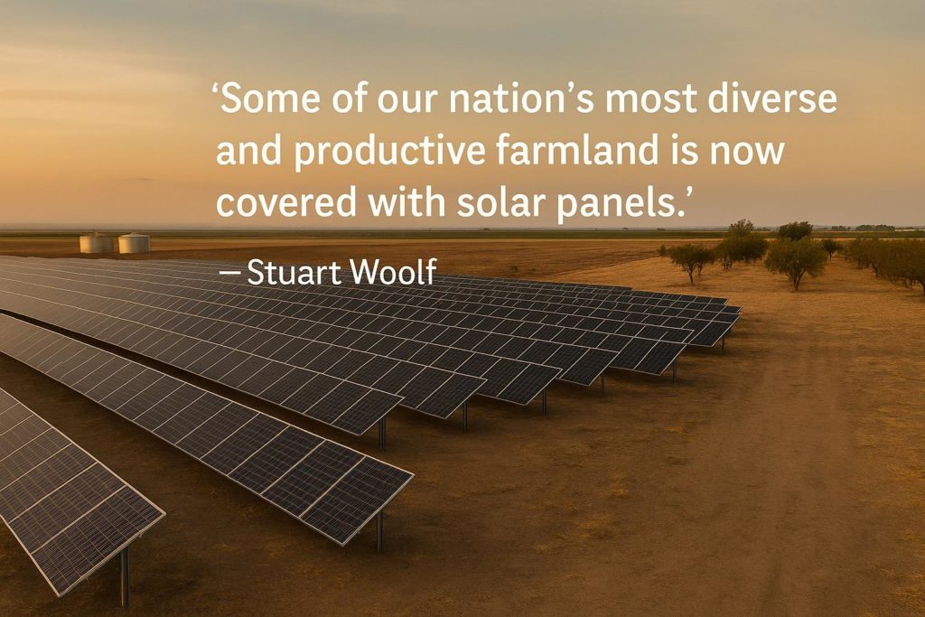 Stuart Woolf: Solar Panels Replace Crops on Fresno County Farmland